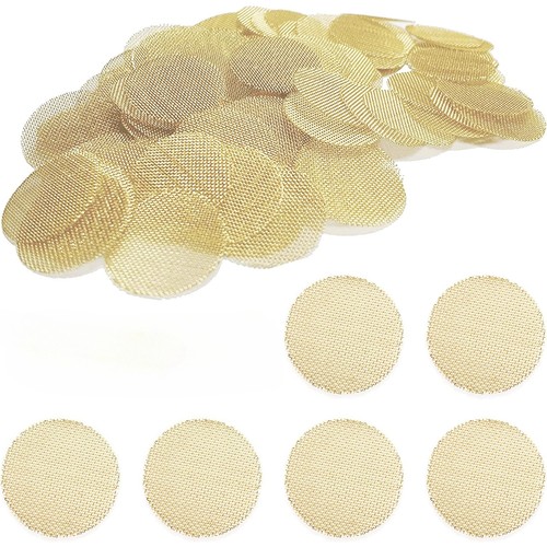 200X Brass Pipe Screens 3/4" Heavy Duty High-Quality Round Filter Mesh ...