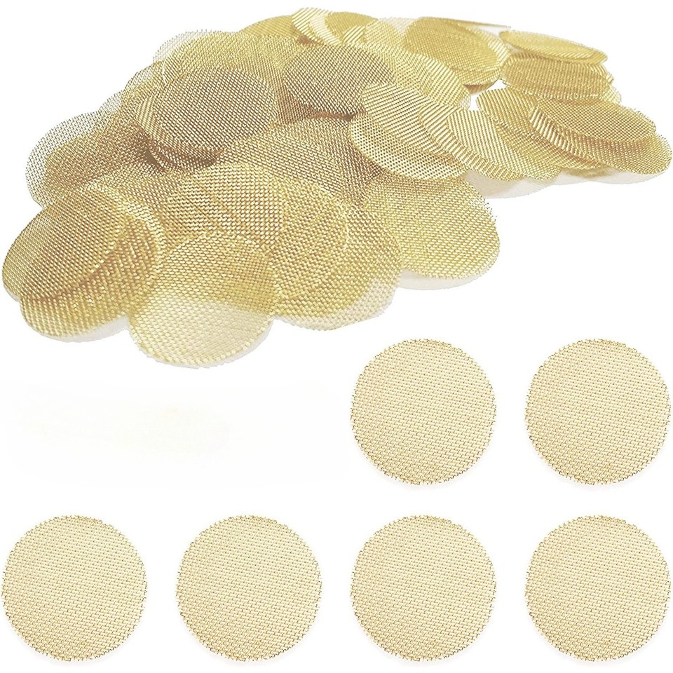 500X Brass Pipe Screens 3/4" Heavy Duty High-Quality Round Filter Mesh ...