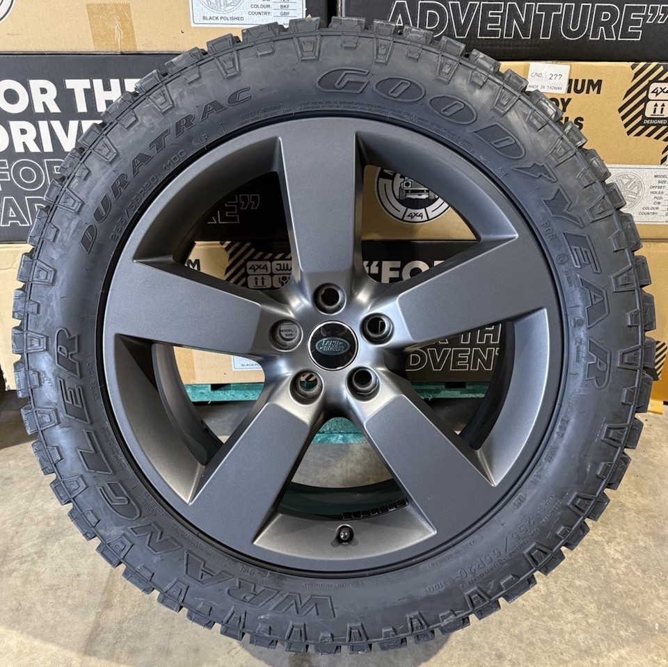 Genuine Land Rover Style 5098 20" Alloy Wheels & Duratrac Tyres x4 ...