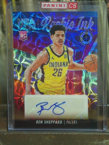 2023-24 Panini Nba Hoops Premium Stock - Rookie Ink Ben Sheppard #RI-19 ...