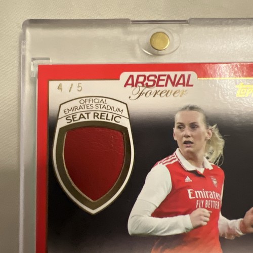 Stina Blackstenius auto seat relic 4/5 | Topps Arsenal forever | colour ...