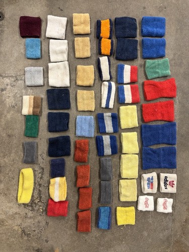 Lot Of 50 Vintage 70s 80s 90s Sweatbands Tennis Running Workout | eBay