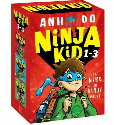 NEW Ninja Kid Books 1-3 Collection 3 Book Gift Set "Nerd to Ninja" by ...