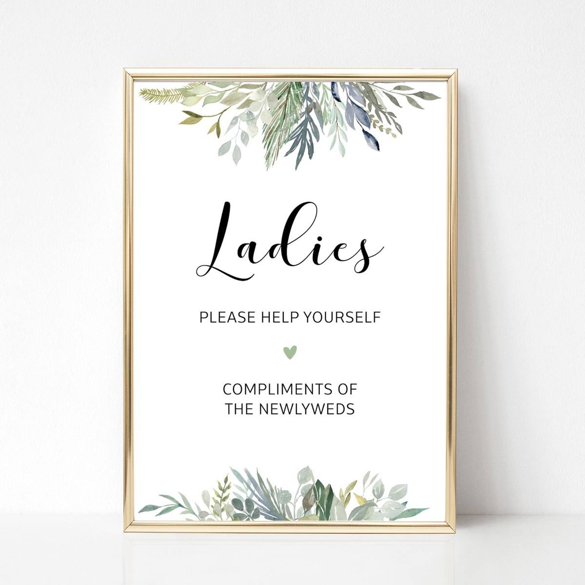 Bathroom Basket Sign