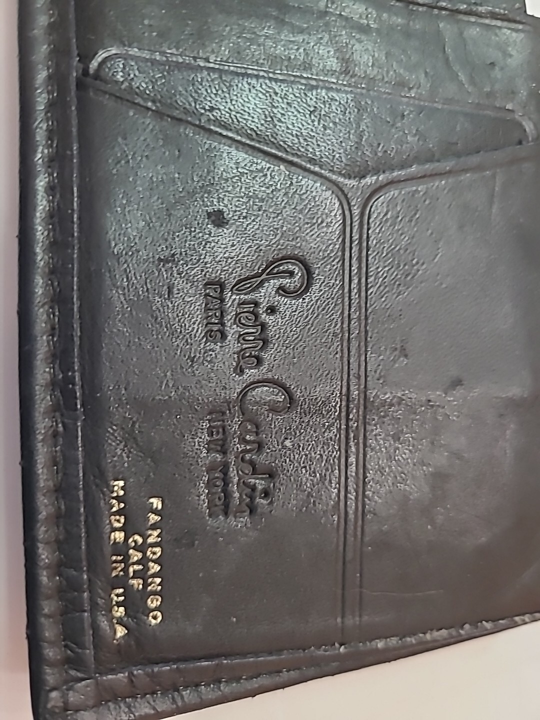 PIERRE CARDIN Bifold Wallet ~ Mens Black Paris NY - Gem