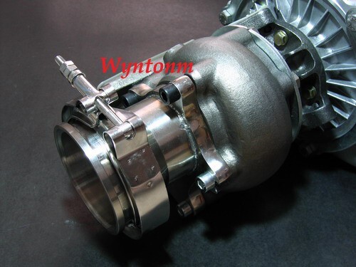 T3 (5 Bolts) Turbo 2.5" Downpipe FLANGE To 3" V Band Kit Outlet + SS ...
