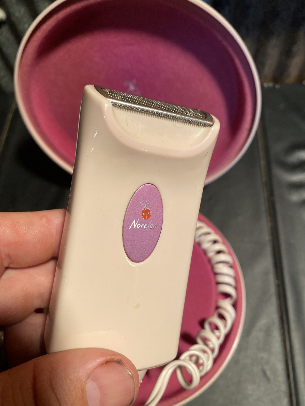 VINTAGE NORELCO LADYBUG SHAVER ELECTRIC RAZOR ORIGINAL CASE Tested | eBay