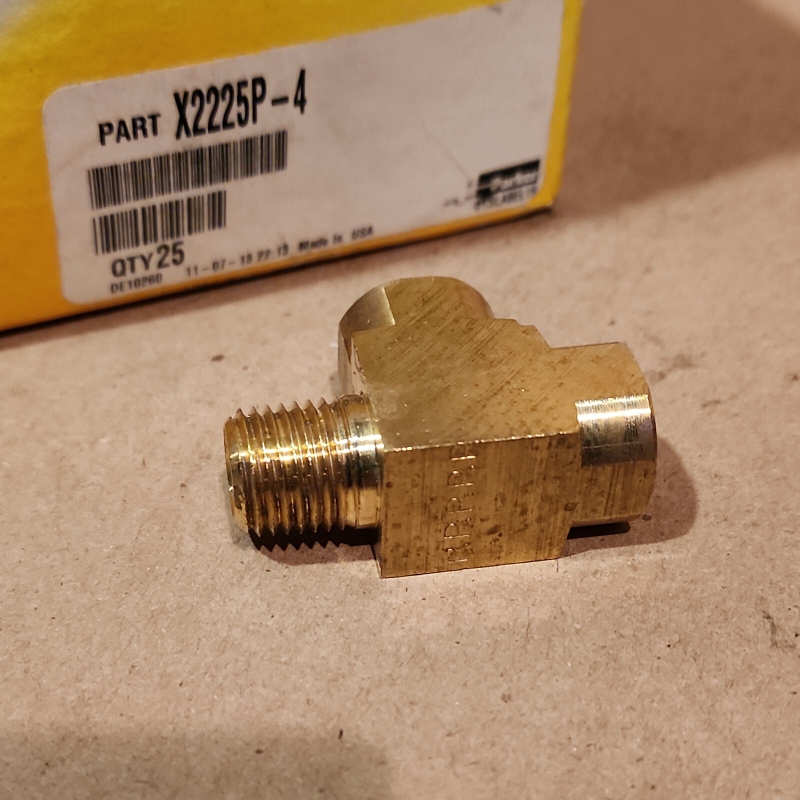 New Parker 2225P-4 Extruded Street Tee, Brass, 1/4 In,Npt | eBay