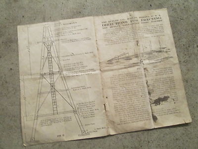 Butler Windmill Tower, Directions for Erecting | eBay