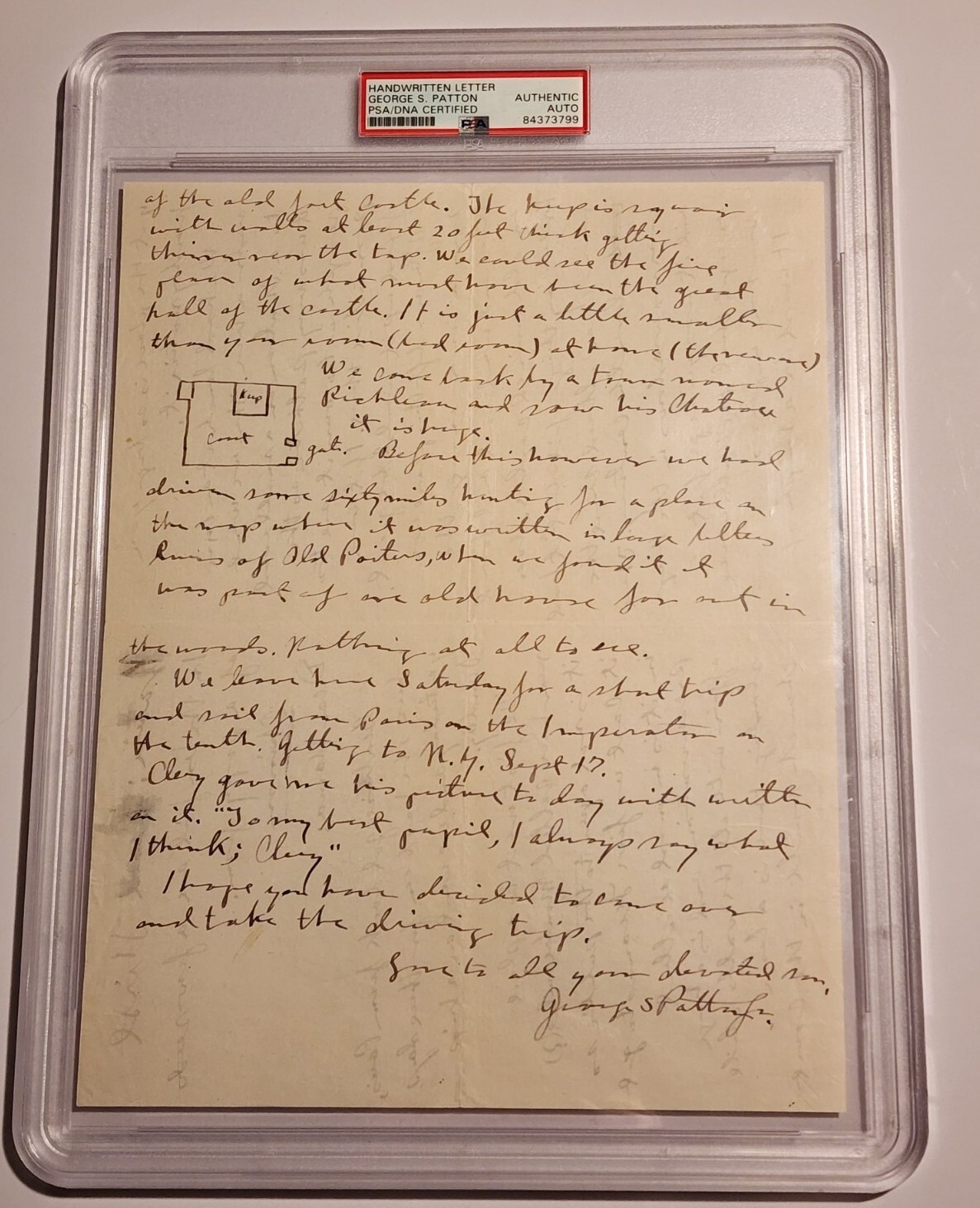 George Patton Autograph Letter PSA DNA Signed Auto WW2 Military General ...