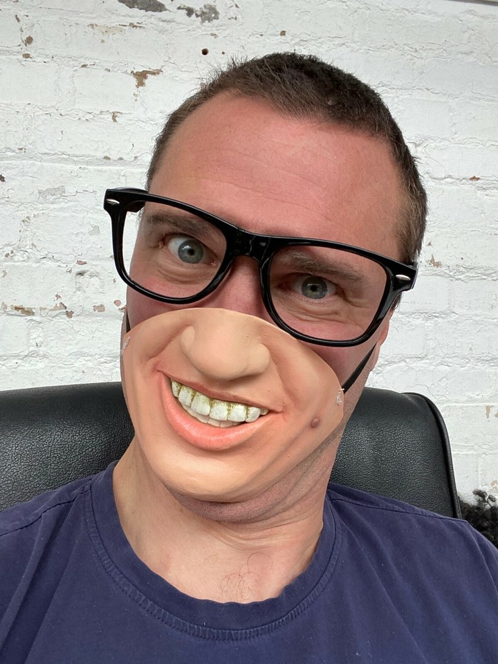 Funny Teeth Mask Half Face Austin Powers 60s 70s Playboy Costume ...