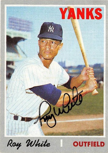 Roy White autographed baseball card (New York Yankees) 1970 Topps #373 ...