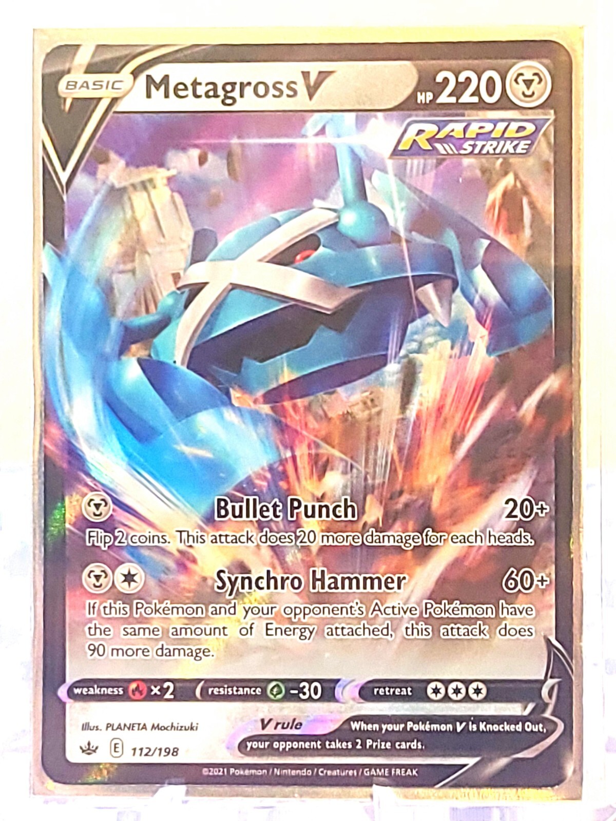 Pokémon TCG Metagross V Chilling Reign 112/198 Holo Ultra Rare | eBay