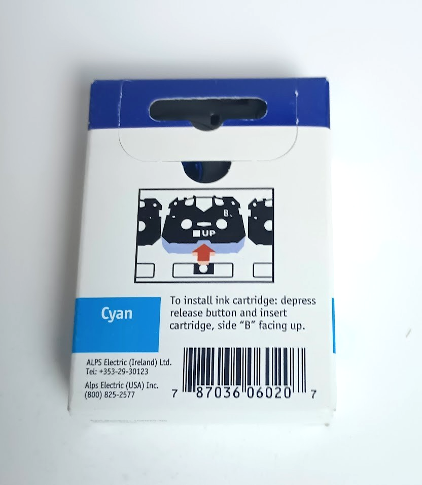 ALPS Cyan MD- Series Printer Ink Cartridge - OEM Part #106020-00 - NIB ...