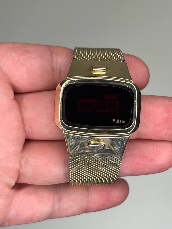 Vintage Rare Pulsar LED Watch 14K Gold Filled | eBay