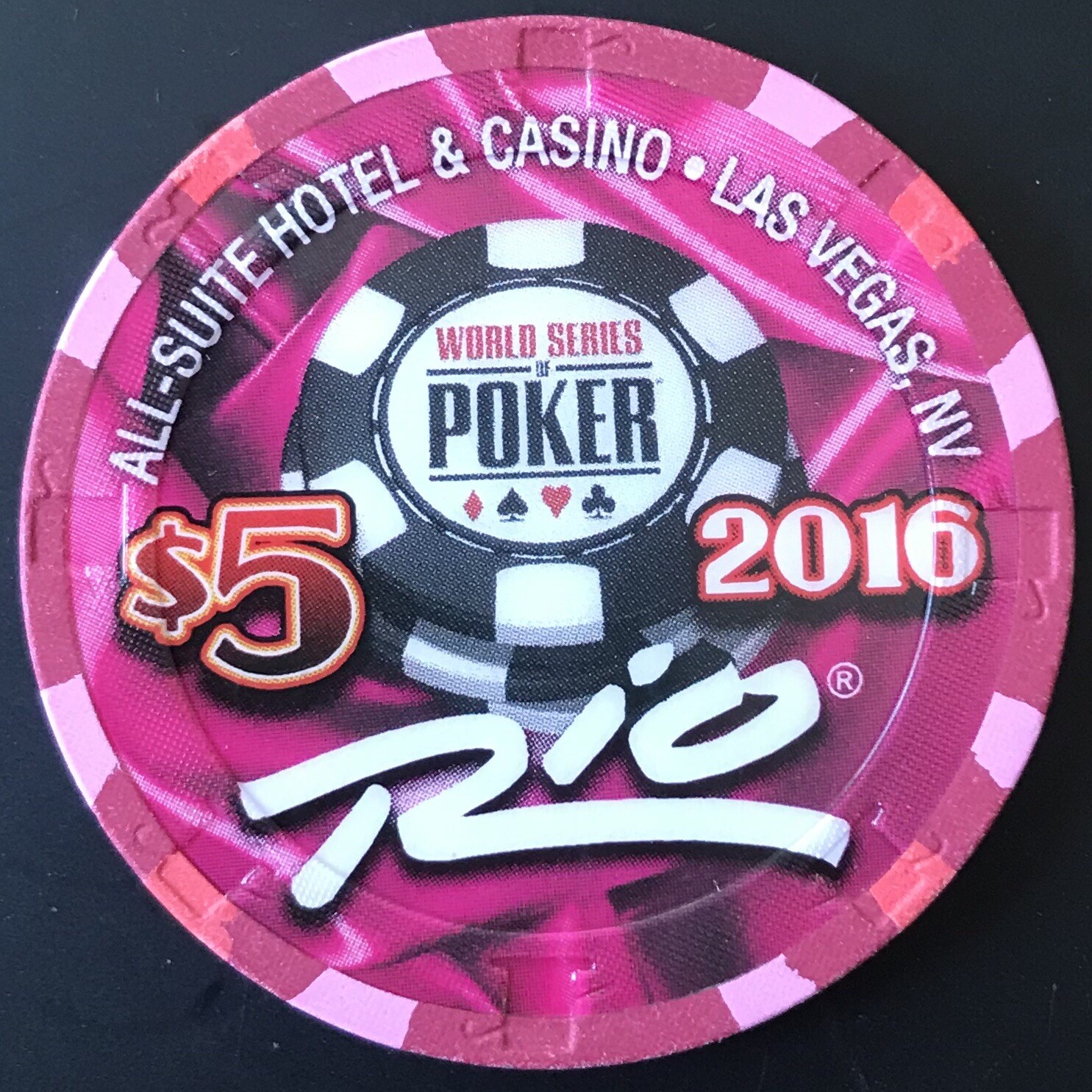 $5 Rio Casino Chip - Las Vegas - WSOP 2016 - 2 Red Aces - LTD | eBay