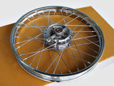 Fit HONDA S90 CS90 CL90 CHROME Rear Wheel 18" + Bearing Set // Quality [as288] | eBay