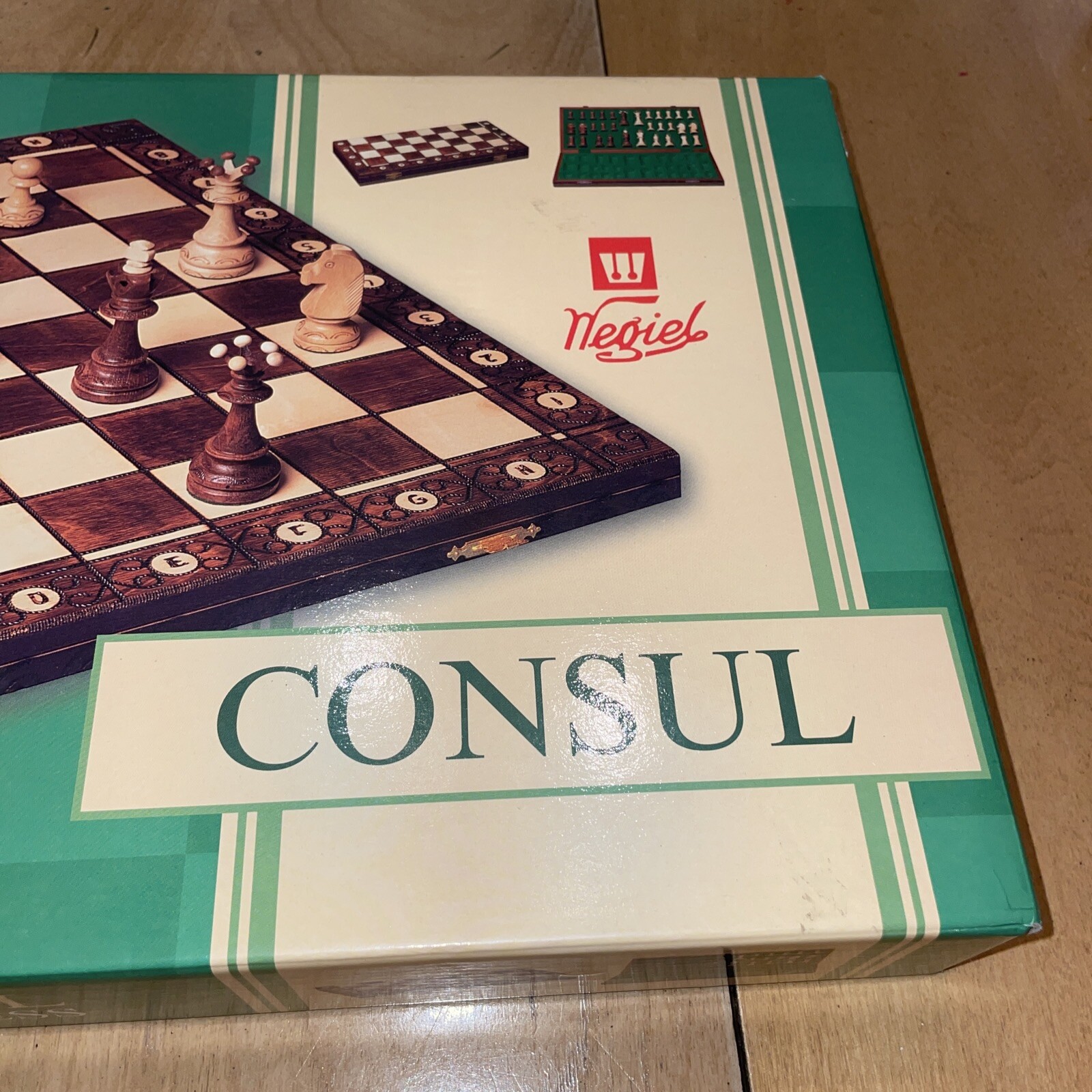 Wegiel Chess Set Consul chessPCs and Board European Wooden Handmade ...
