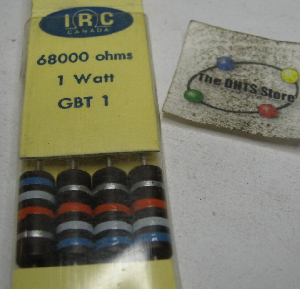 Resistor 1W 68000 Ohm 68K 10% IRC Carbon Composition - NOS Qty 4 | eBay
