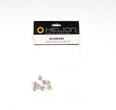 HLNA0228 Helion R/C Car Spare Parts Serrated Nuts, Flanged M4 For ...