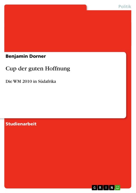 Cup der guten Hoffnung von Benjamin Dorner (2010, Taschenbuch) online kaufen | eBay.de