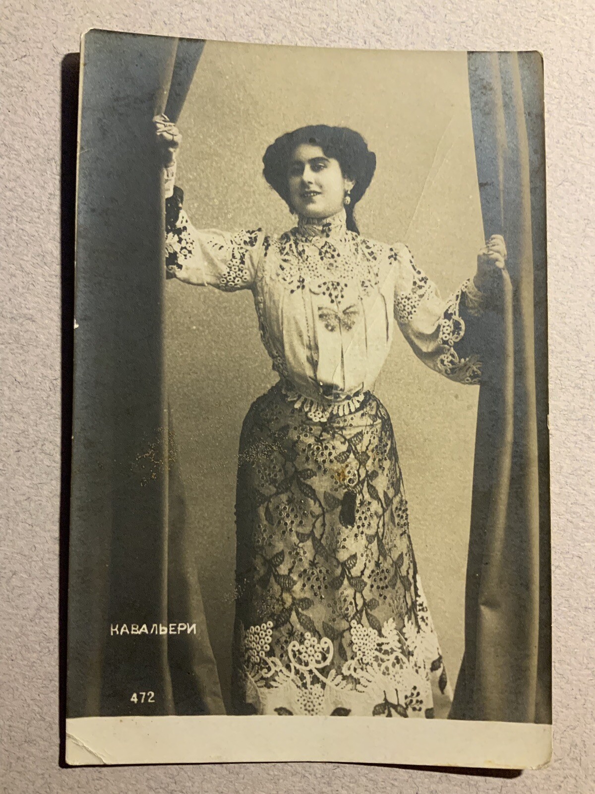 Maria Cavalieri Opera Singer Russian Postcard Curtains #472 | eBay