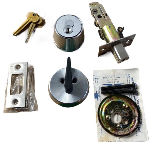 Falcon Deadlock IC Core Cylinder -26D Silver Finish D441K + Keys | eBay