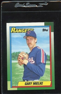 1990 TOPPS TIFFANY #221 GARY MIELKE ROOKIE RC TEXAS RANGERS | eBay