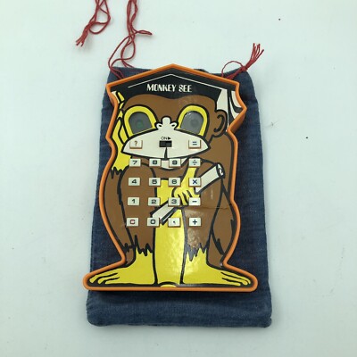 Vintage Radio Shack Electronic Monkey See Calculator Game Carrying Case ...