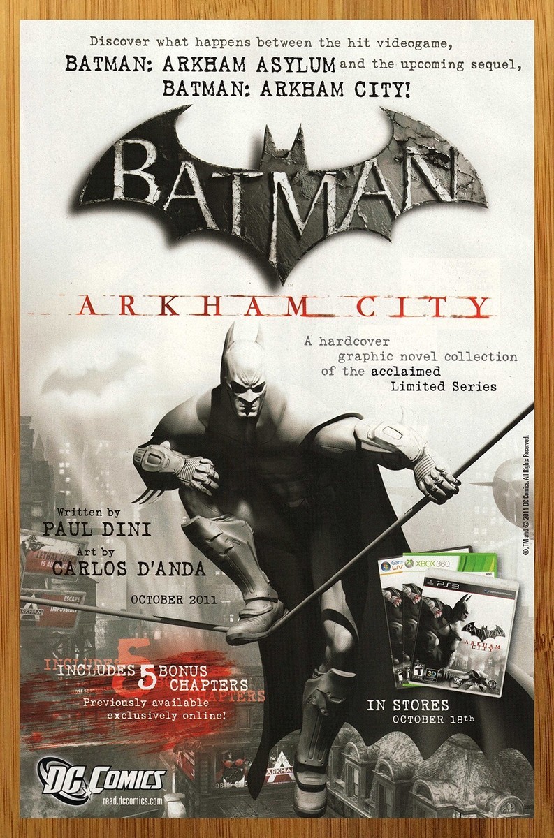 Affiches De Batman Arkham City Batman Arkham City From The Marketing
