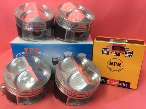 YCP B16 JDM CTR 82mm HighComp Pistons + NPR Rings For Acura Honda Civic ...