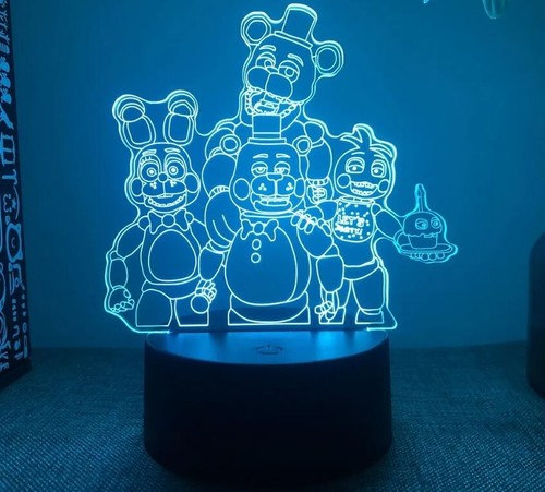 BRAND NEW FIVE NIGHTS AT FREDDY'S FNAF 3D LIGHT 7 COLOUR CHANGING | eBay