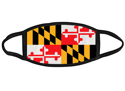 Maryland state flag fabric face mask OSFM Adults & Kids | eBay UK
