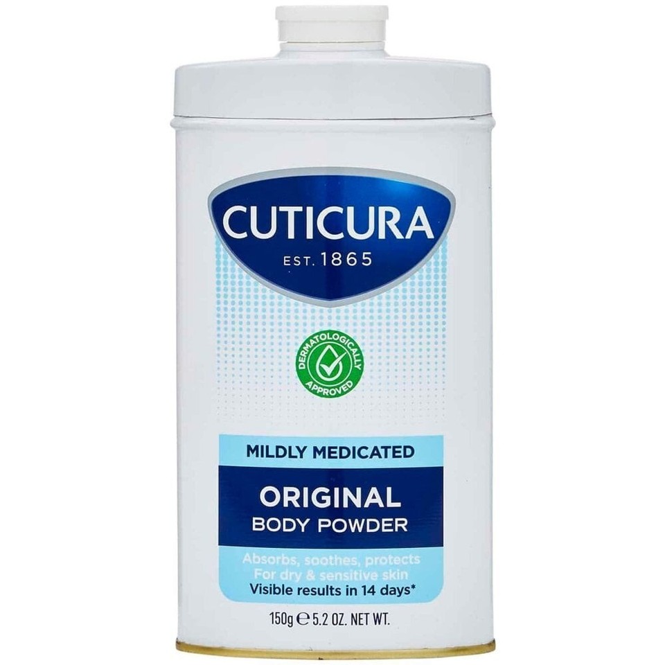3 X Cuticura Mildly Medicated Original Body Talcum Powder 150G ...