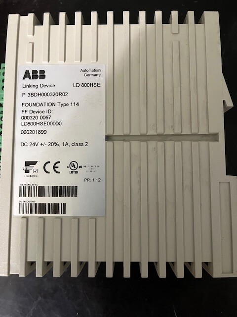 ABB foundation field bus linking device ABB LD 800HSE - 3BDH000320R02 ...