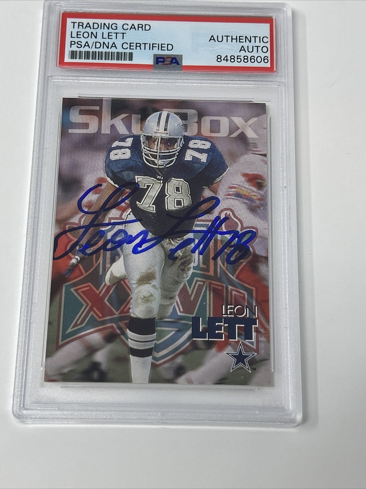 Leon Lett #80 signed autograph auto 1993 Sky Box Football Trading Card ...