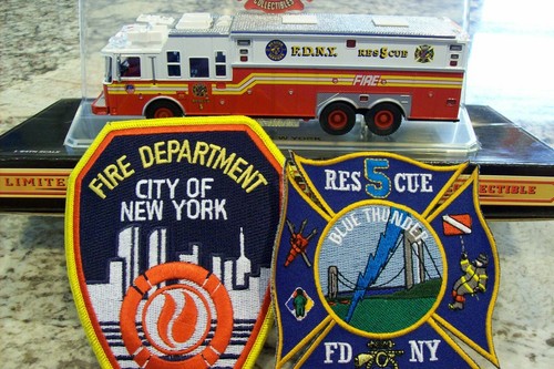 Code 3 - FDNY Heavy Rescue - 5 #12702 + 2 free fire patches | eBay