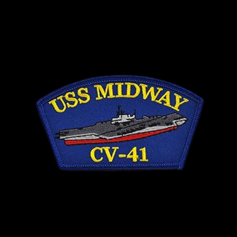 USS MIDWAY HAT PATCH CAP NAVY OFFICER GIFT VETERAN USN WOW | eBay