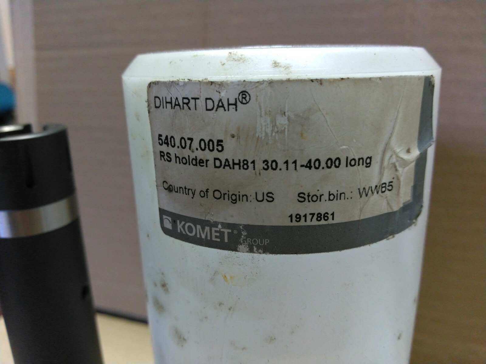 Komet Dihart Tool Holder. 540.07.005, 30.11-40.00 long, DAH81, 6478 ...
