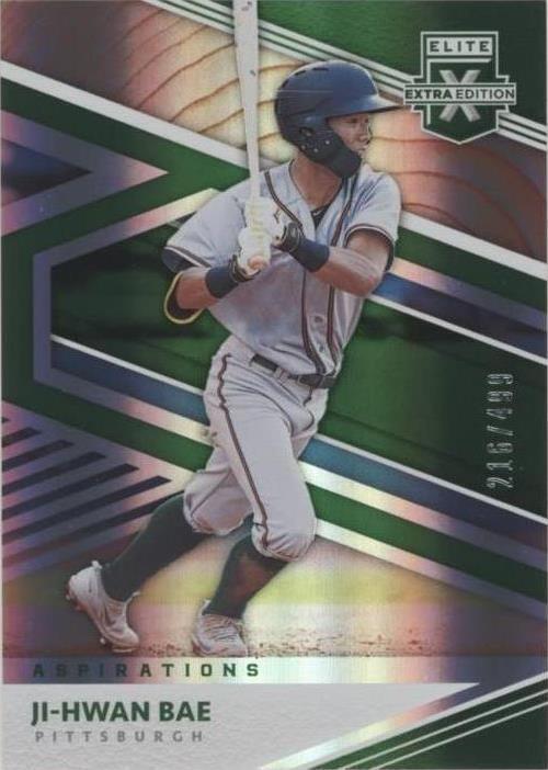 2020 Panini Elite Extra Edition - Ji-Hwan Bae #102 Aspirations Green ...