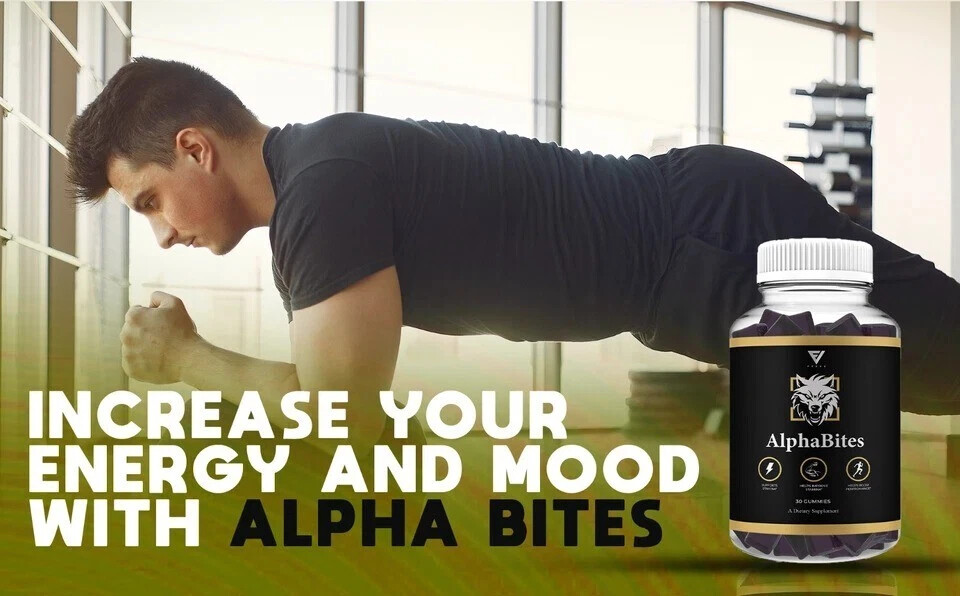 1~3 Pack Alpha Bites Gummies For Men, AlphaBites ED Gummies Male BIGD ...