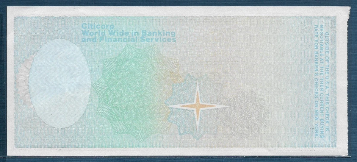 Citibank Sample Cheque
