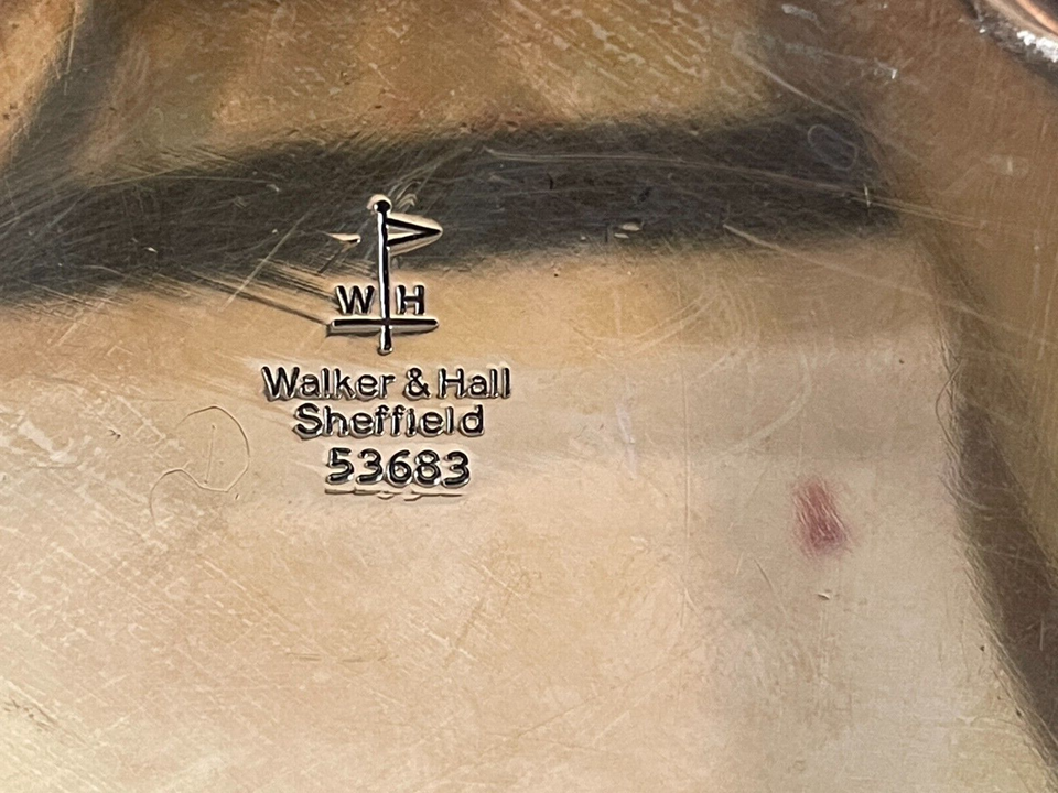 Walker And Hall Sheffield Silver Plate 53683 footed tray Midland ...