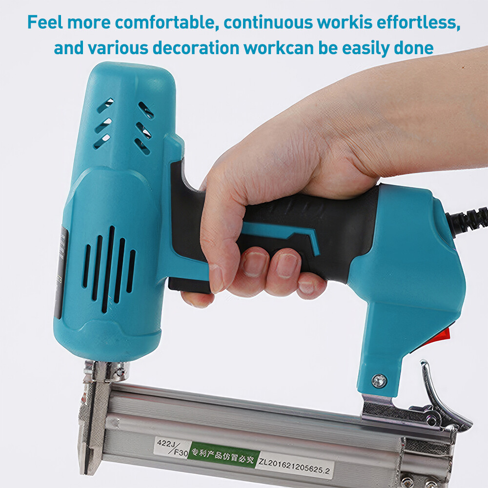 Electric Brad Nailer Framing Straight Finish Nail Staple Gun Stapler ...