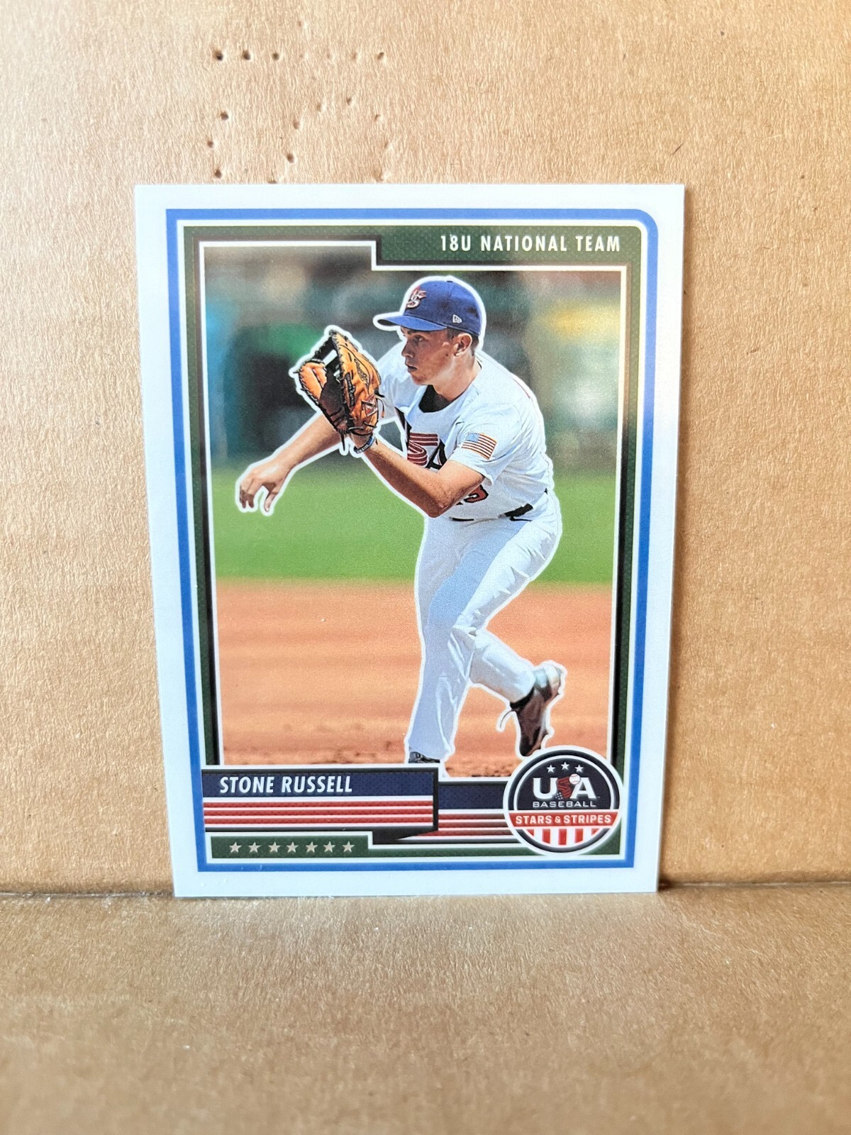 Stone Russell 2023 Panini Stars & Stripes USA Baseball Optichrome Base ...