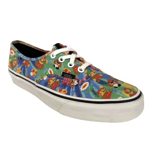 Nintendo X VANS Authentic Super Mario Bros NES Canvas Shoes Wmns 7 Men ...
