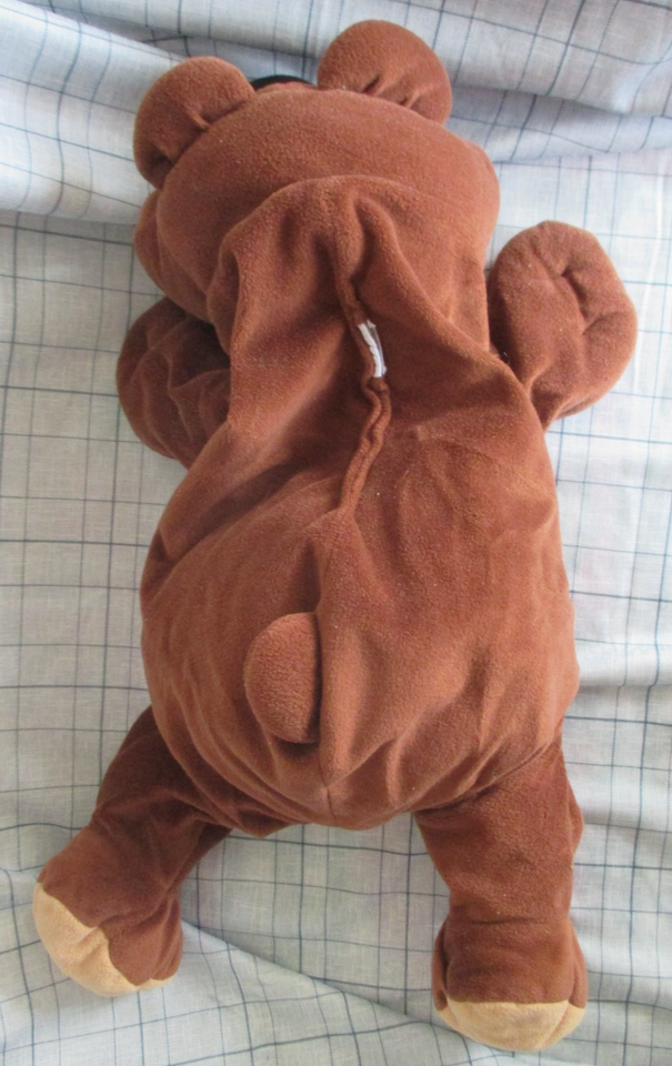 Vintage 1993 Fisher Price Rumple Bear Stuffed Plush Bear Dark Brown ...