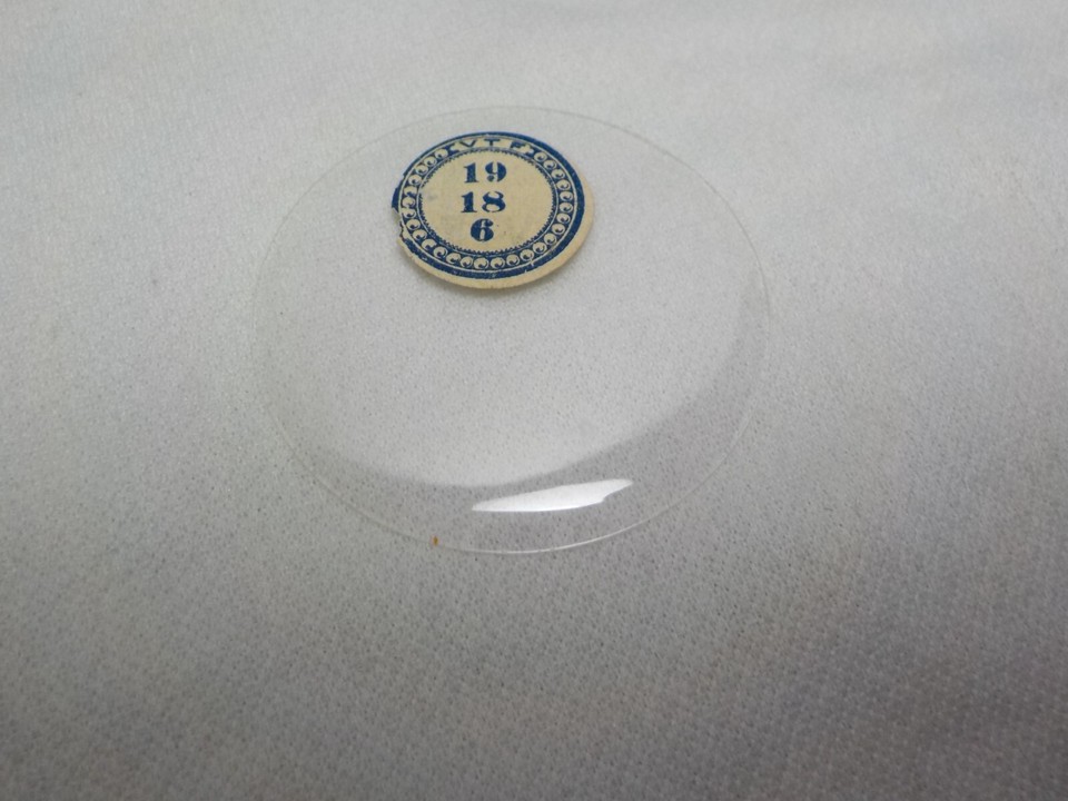 GLASS POCKET WATCH CRYSTAL SIZE 19 H 6 REPLACEMENT PART #449 | eBay