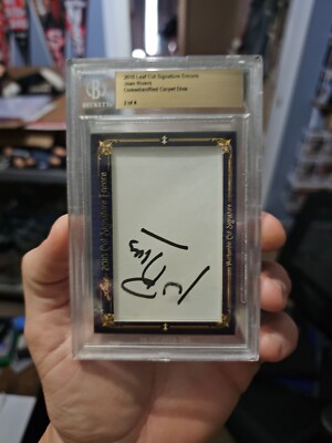 Joan Rivers Autograph 2 Of 4 Leaf Cut Auto Rare | eBay