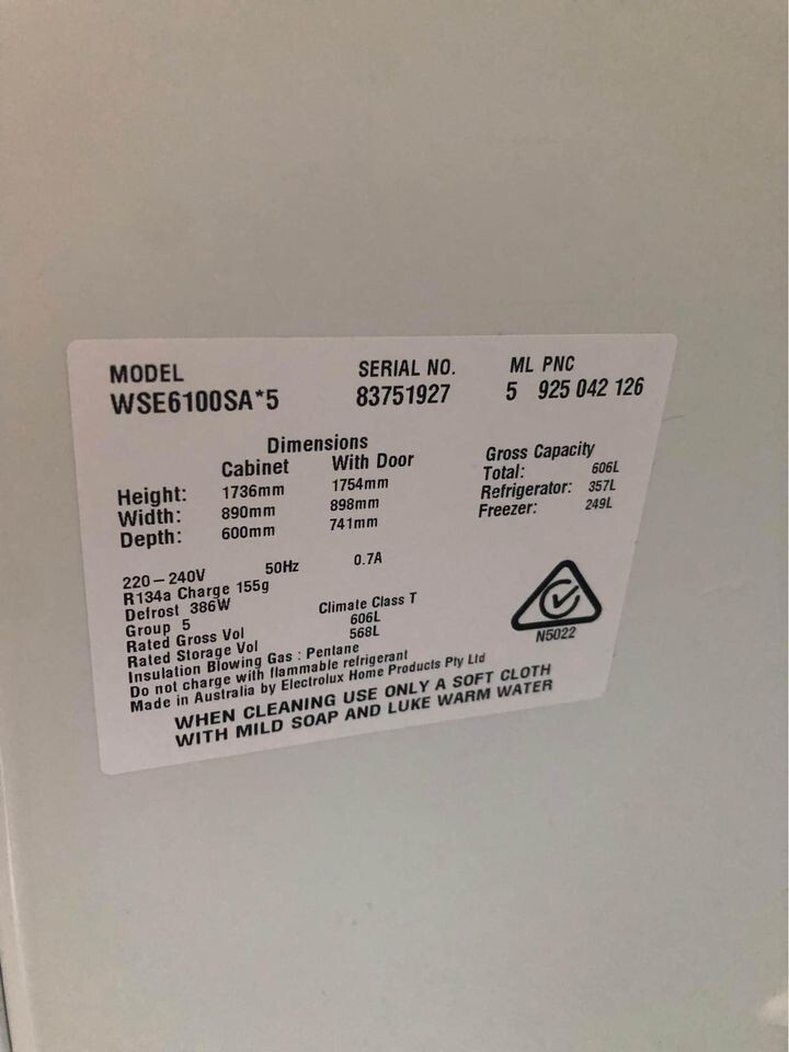 Westinghouse WSE6100SA*5 fridge freezer - all parts for sale! | eBay ...
